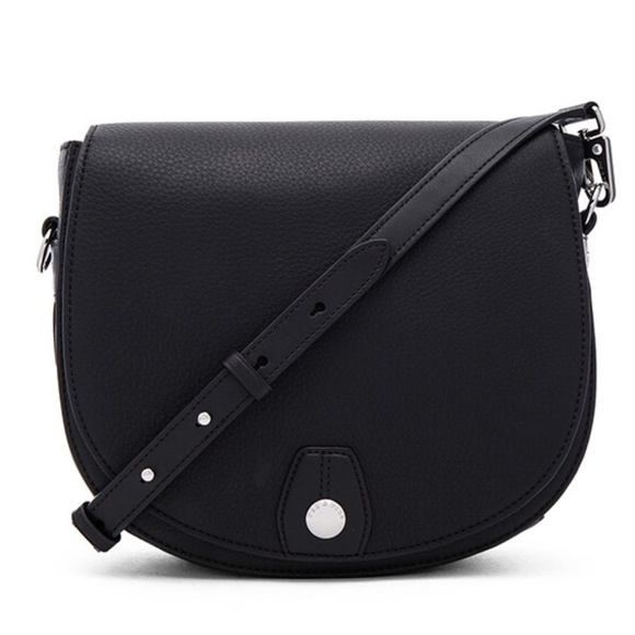 rag & bone | Bags | Rag Bone Flight Saddle Bag Black Crossbody Purse | Poshmark